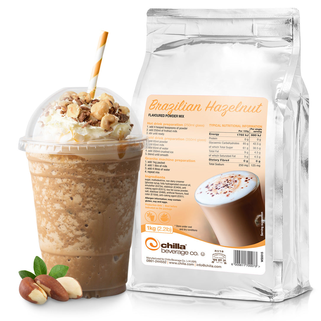 Chilla Brazilian Hazelnut Frappe 1kg – The Slushie Specialists