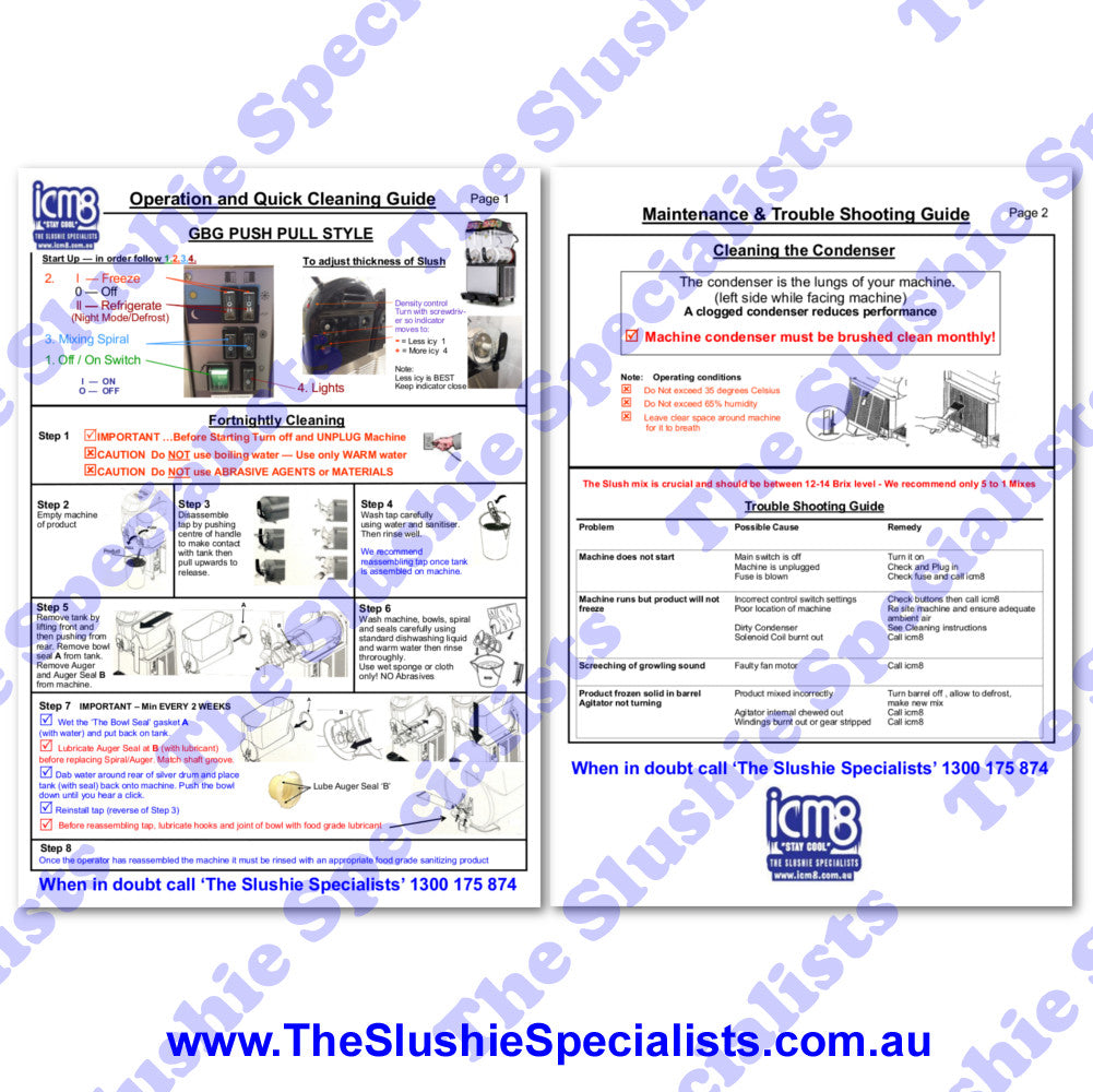 Laminated Instructions Sheet - Sencotel / GBG w Push Pull Handle – The ...